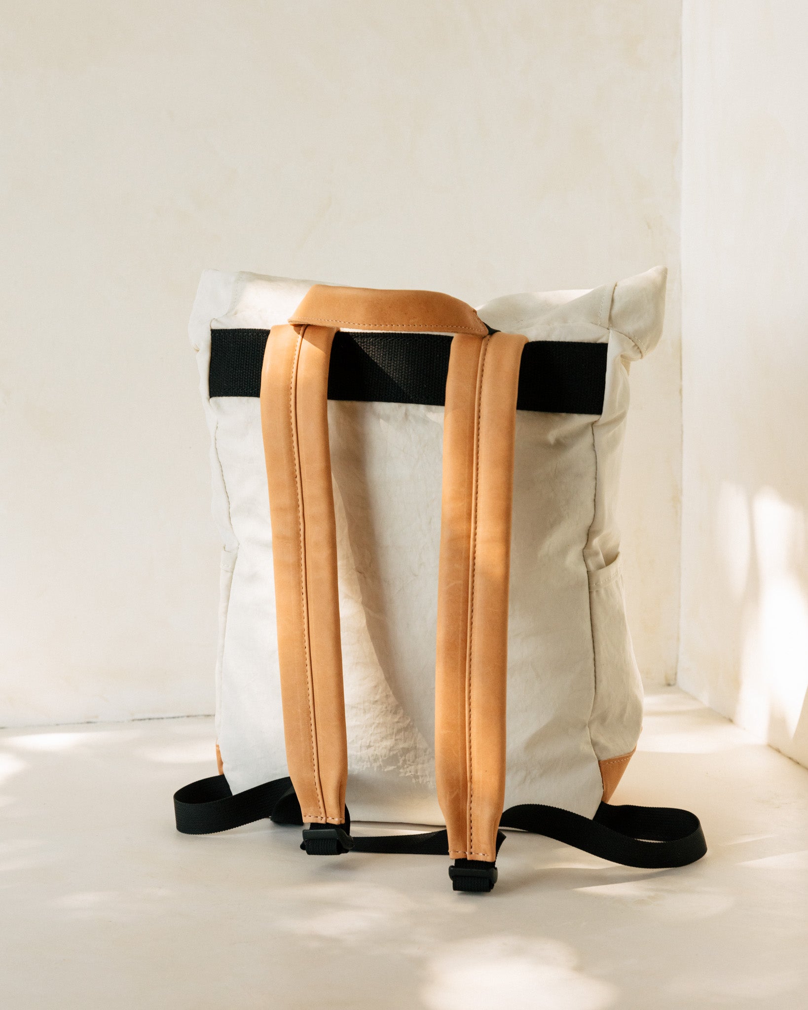 Stone Backpack V2 in Upcycled Sailcloth - JOSHUVELA